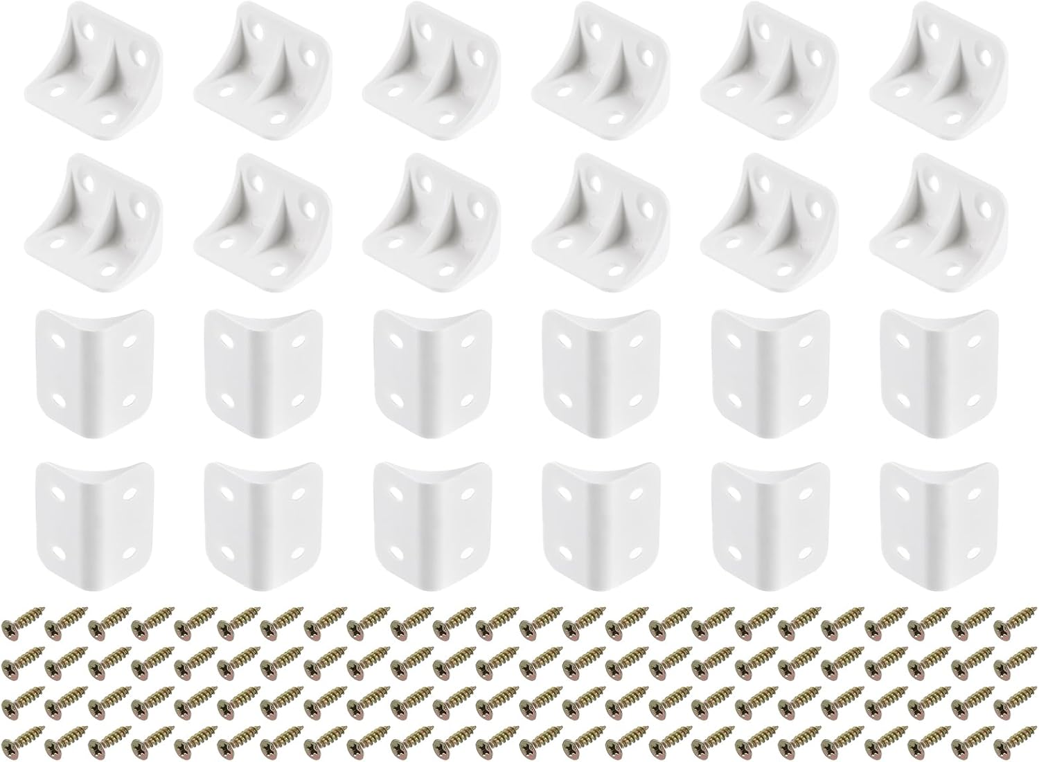 Amazon.com: uxcell 30Pcs 90 Degree Plastic Corner Braces, 23x35.5x23mm ...