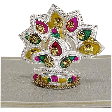 Buy shree jewellers Silver Mukut Taj Exclusive Ladu Gopal Ji, Bal ...