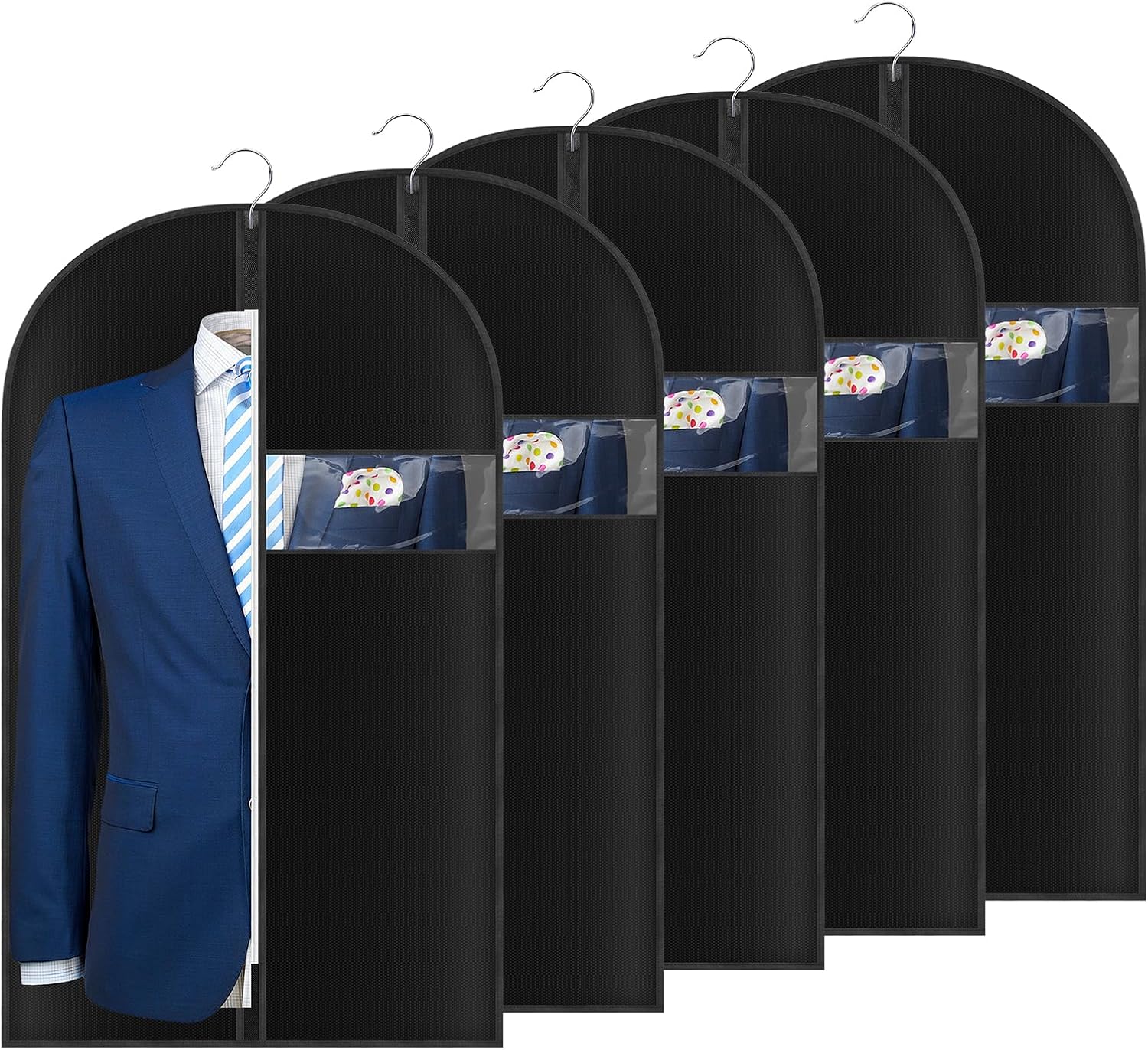 Olyzer 40" Garment Bags for Hanging Clothes, Suit Covers Bags for ...