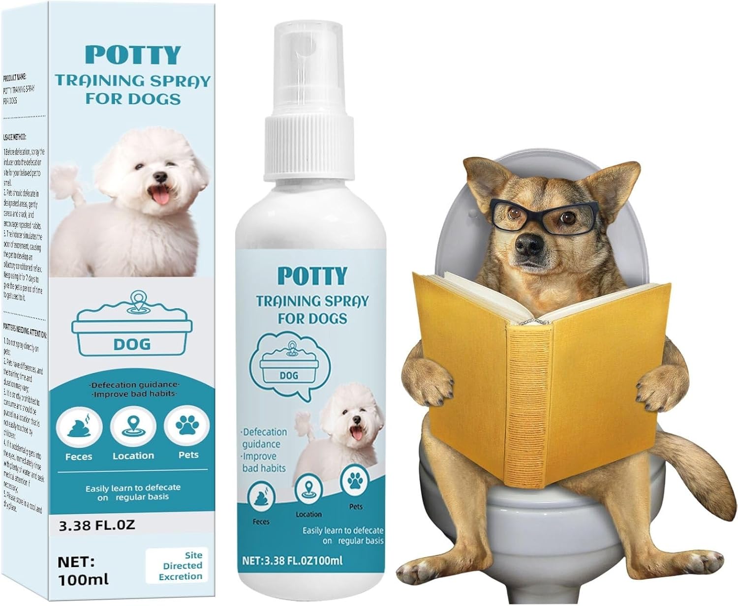 Amazon.com : Dog Potty Training Spray,Puppy & Adult Dog Pee Training ...