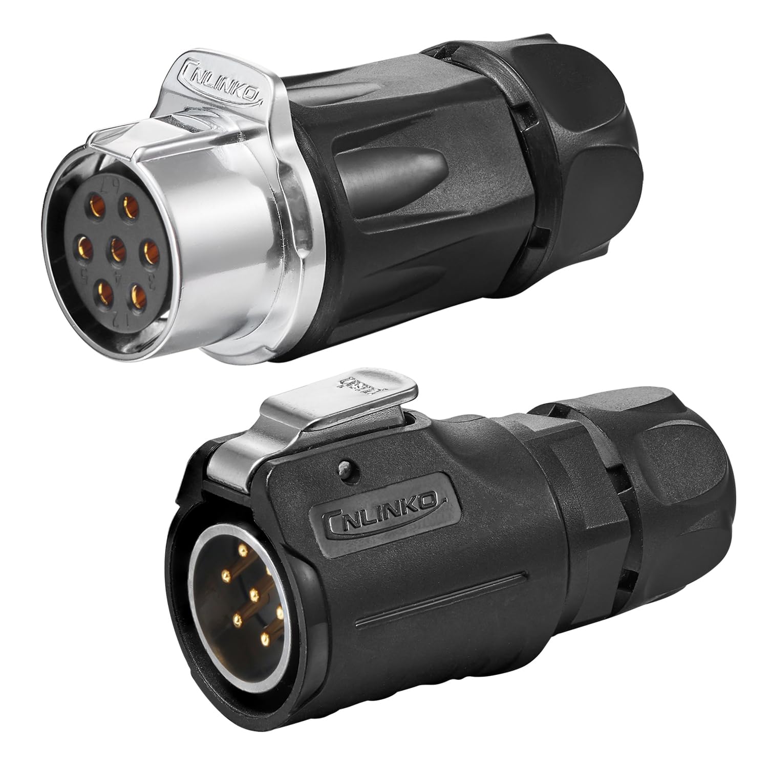 CNLINKO LP-20 7 PIN Waterproof Connector, IP68 Circular Connector ...