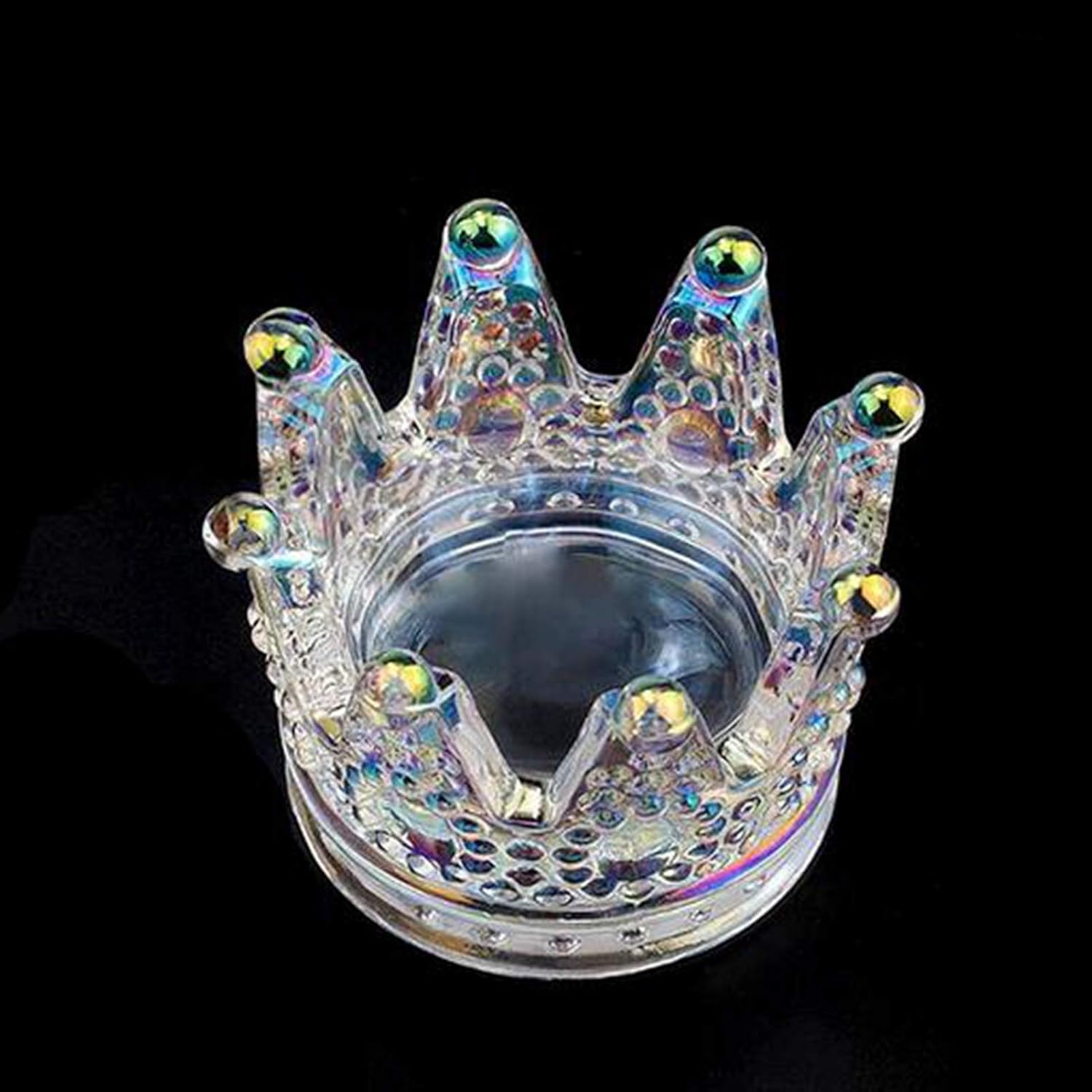 Amazon.com: Seearay Nail Dish Glass, 2 In 1 Mini Nail Art Dappen Dish ...