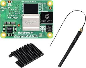 Amazon.com: Waveshare CM5008000 Package A(8GB RAM, 0GB EMMC Flash, Without Wire-Less), RPi CM5 ...