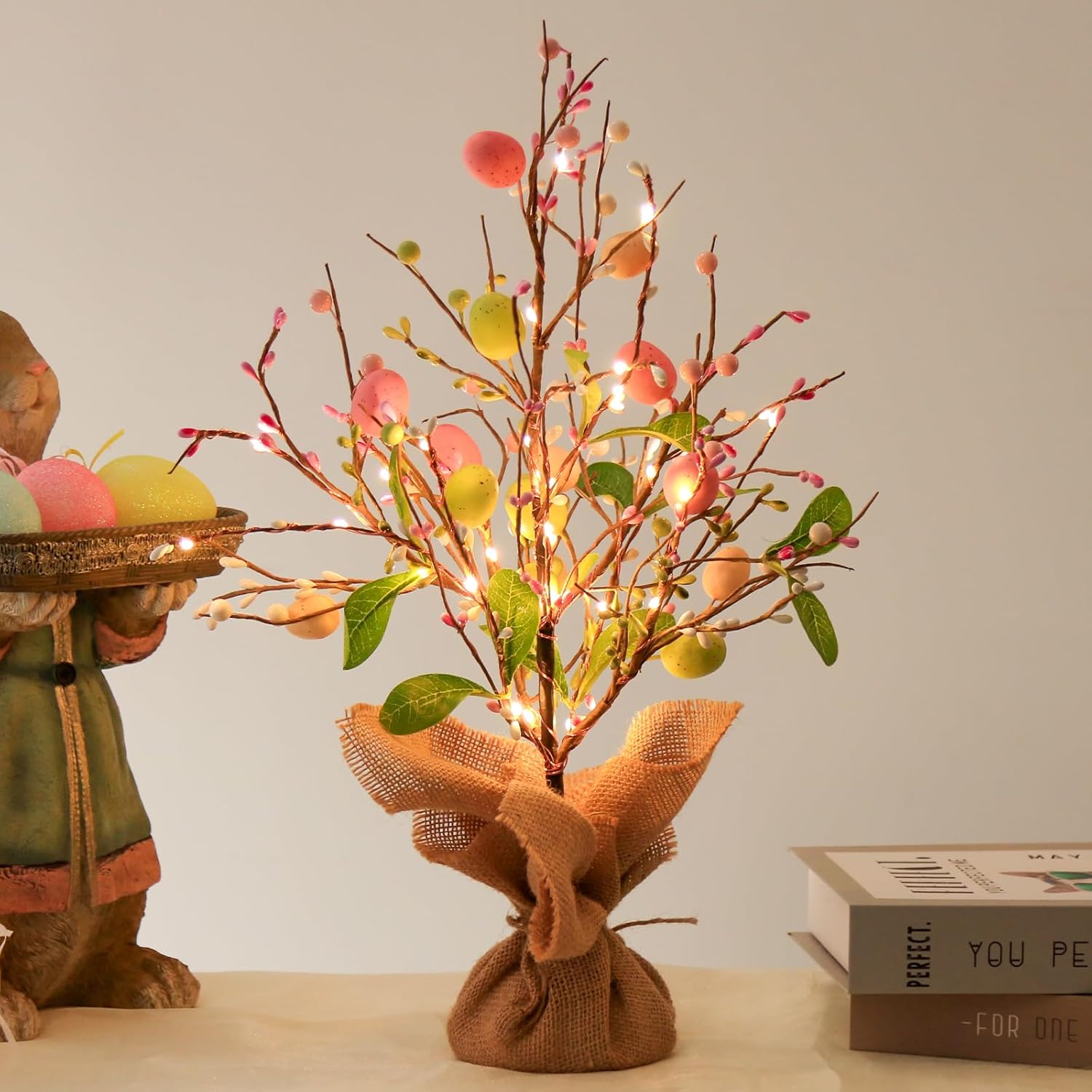 Amazon.com: Vanthylit Spring Decorations, Easter Egg Tree with LED ...