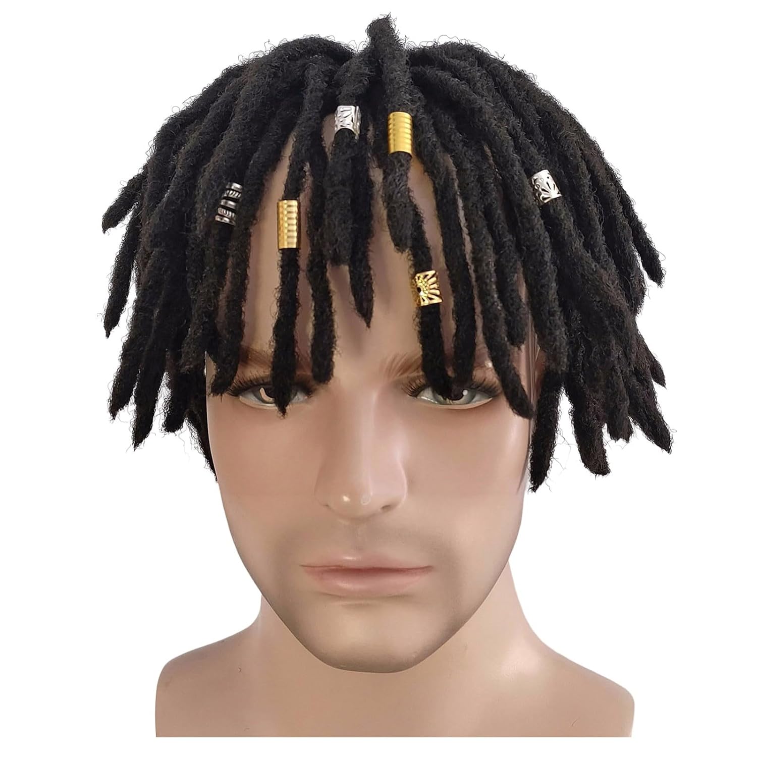 Amazon.com : Braids Toupee For Black Men - Black Crochet Braided Hair ...