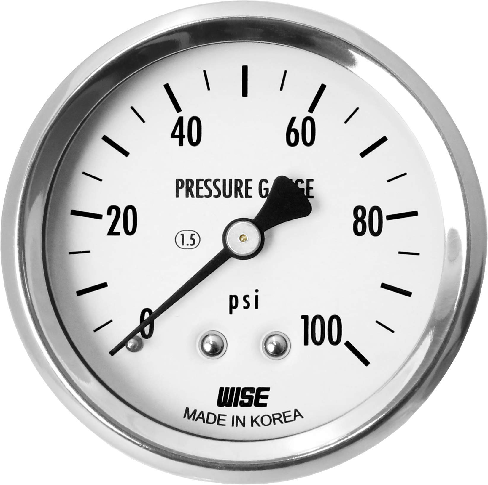 WISE General Service Pressure Gauge P254 63mm(2") Dial, 1/4"NPT(M ...