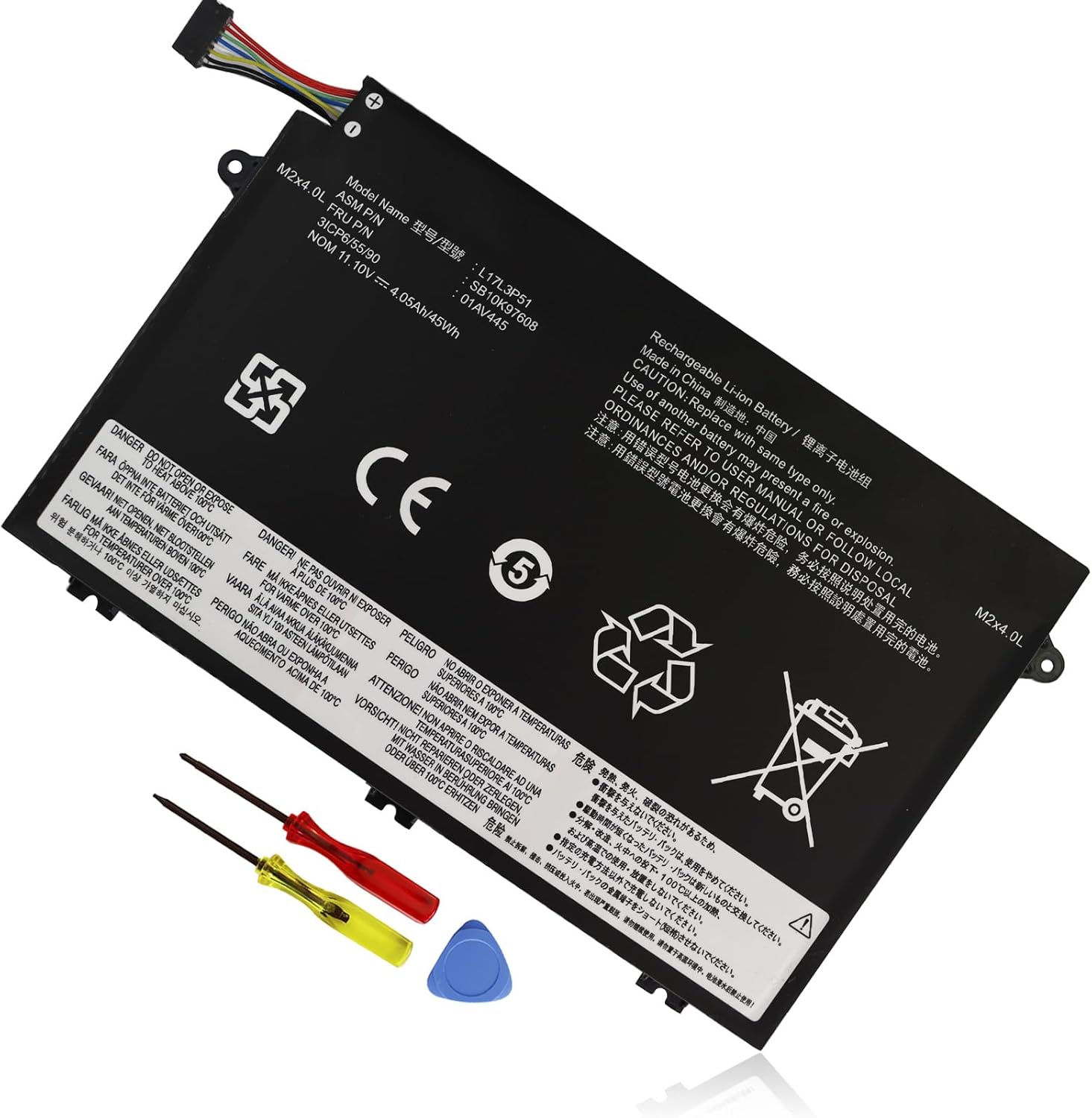 Amazon.com: 45Wh L17L3P51 01AV445 Laptop Battery for Lenovo ThinkPad ...