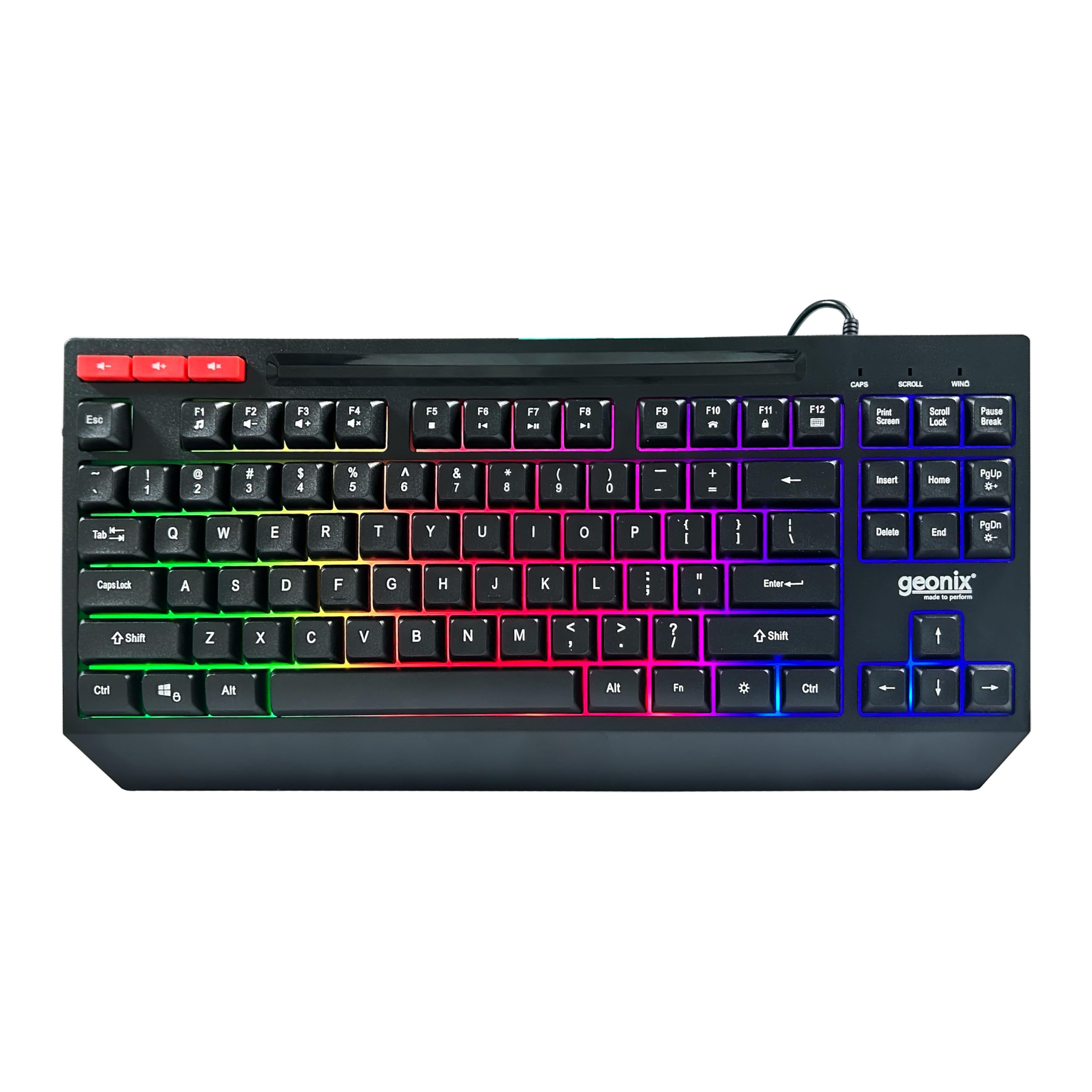 Amazon.in: Buy GEONIX Cruiser K2 Multi Function Gaming Keyboard with 90 ...