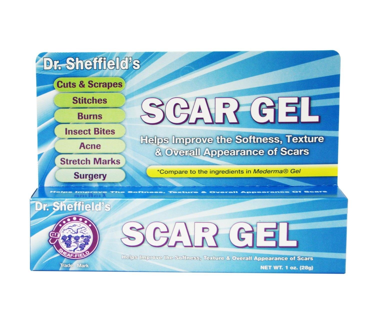 Amazon.com : 5 Tubes Dr. Sheffield's Scar Gel to Remove Scars and ...