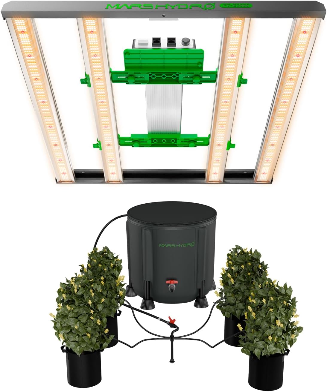 Amazon.com : MARS HYDRO FC-E3000 300Watt LED Grow Light with Auto Drip ...