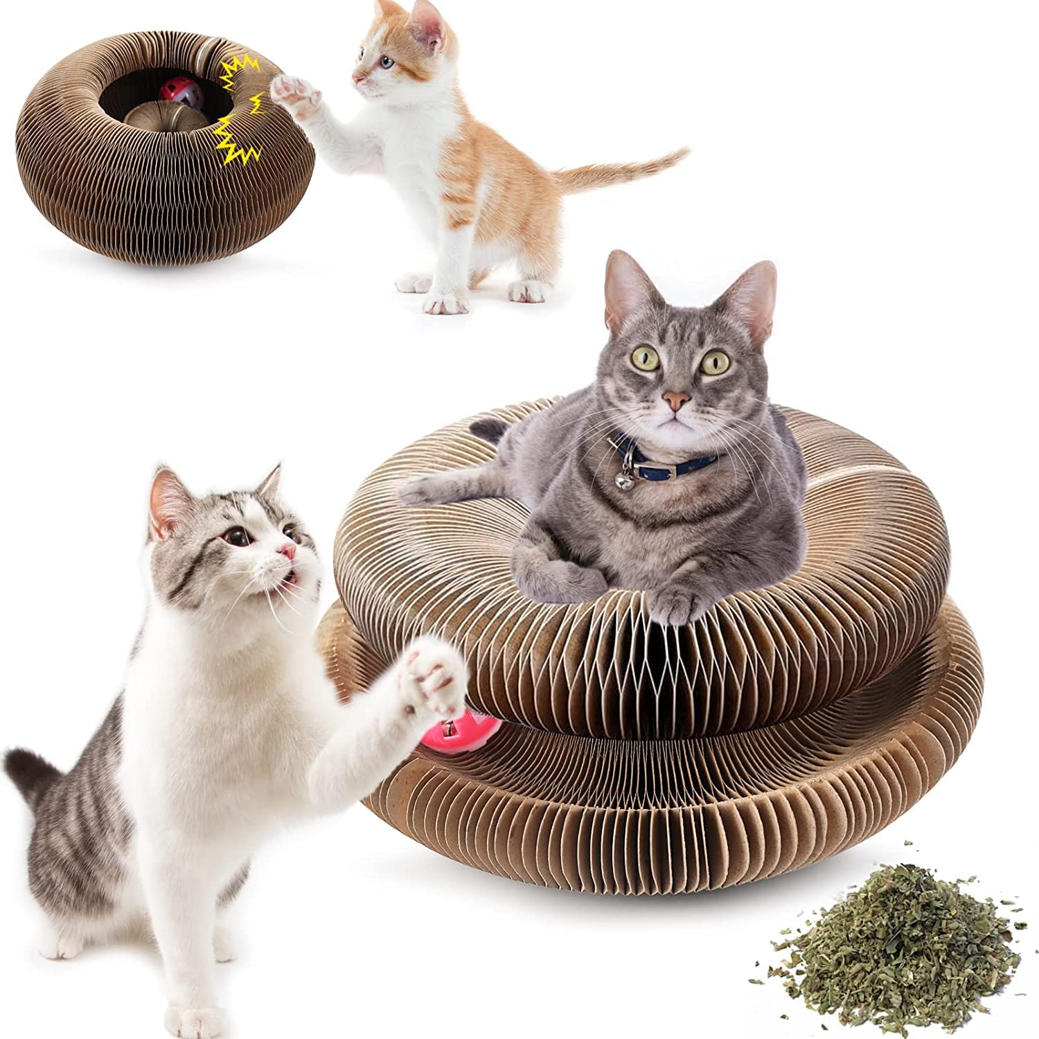 Cat Scratching Board, Magic Organ Cat Scratching Board, Foldable Lounge ...