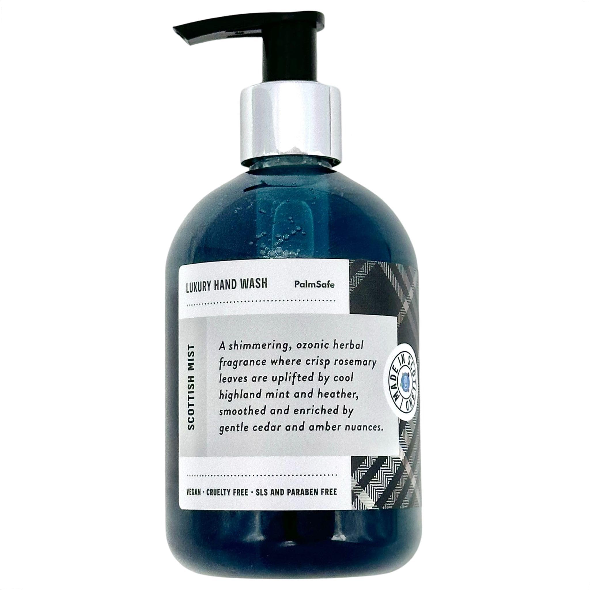Palm Safe Scottish Mist 300ml Luxury Hand Wash Soothing Hand Cleanser ...