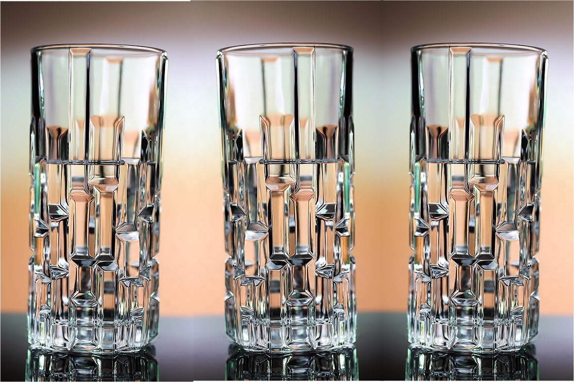 Buy VILON Italian Premium Juice and Water Glasses Set of 6 Transparent ...