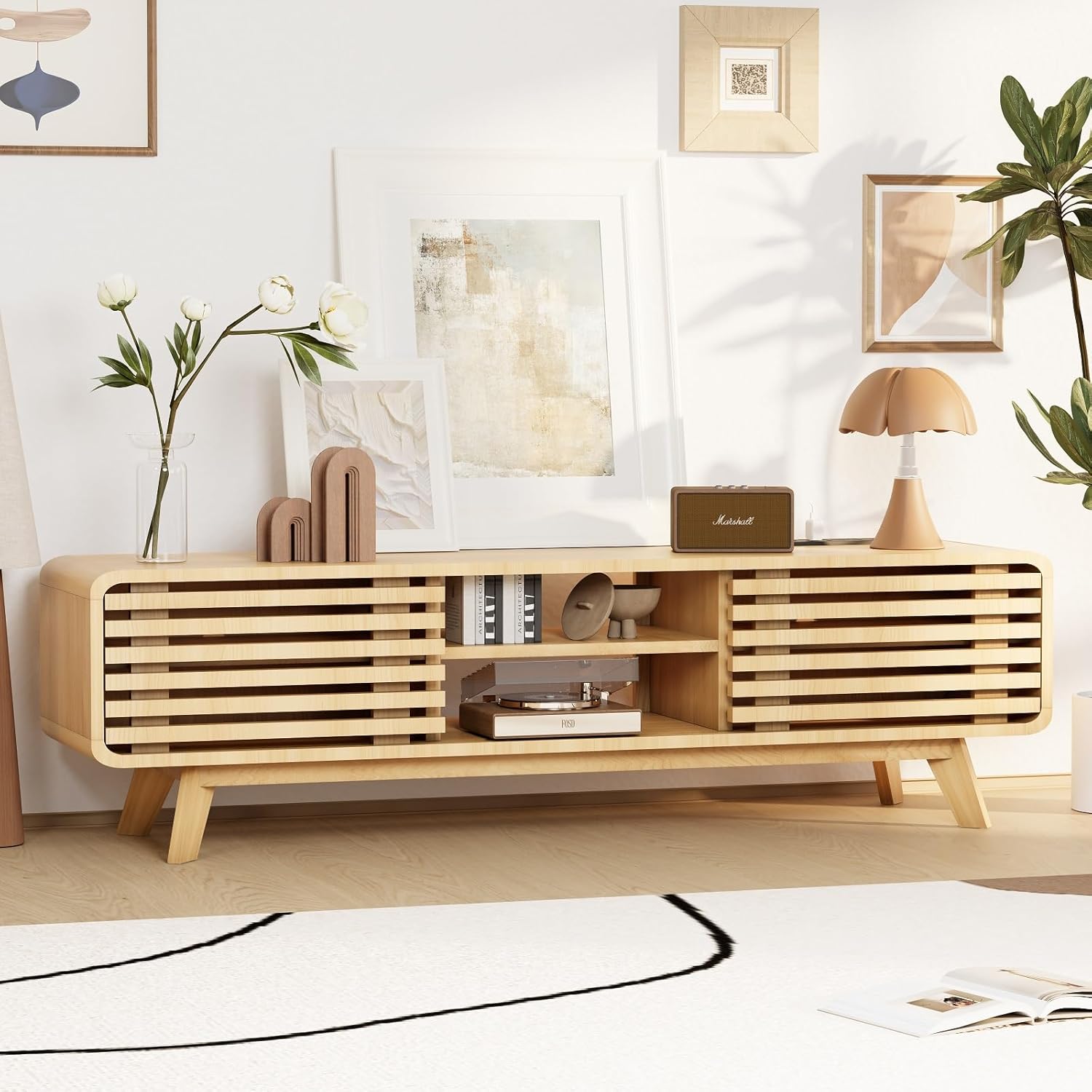 Amazon.com: Royal Windsor Modern TV Stand for Living Room,Large TV ...