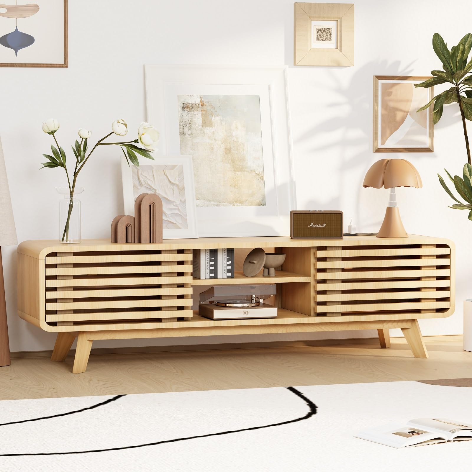 Amazon.com: Royal Windsor Modern TV Stand for Living Room,Large TV ...