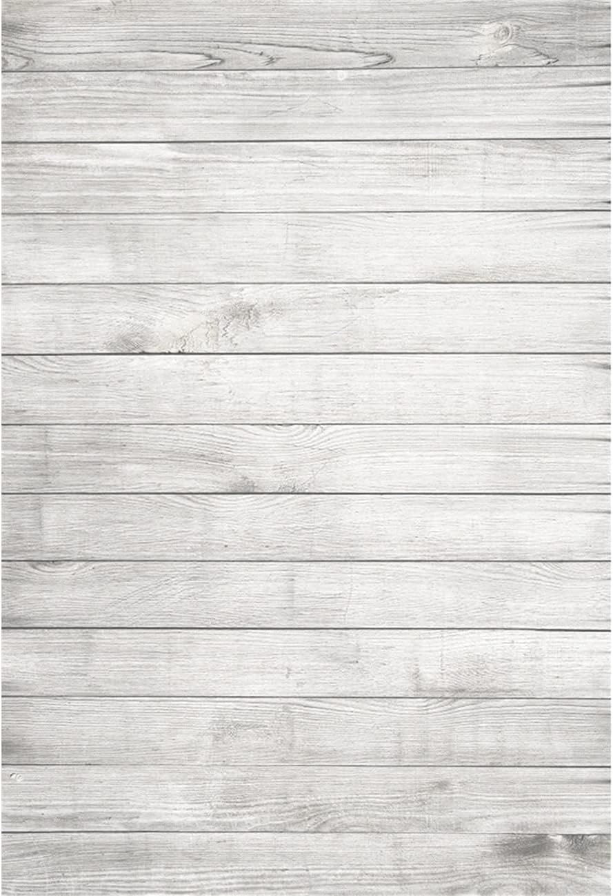 Amazon.com : AOFOTO 4x5ft White Wood Backdrop for Photography Grey Wood ...