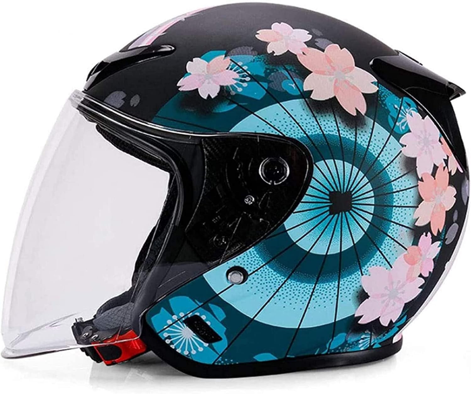 Amazon.com: Motorbike Helmets Mens Womans, DOT Certification Open Face ...
