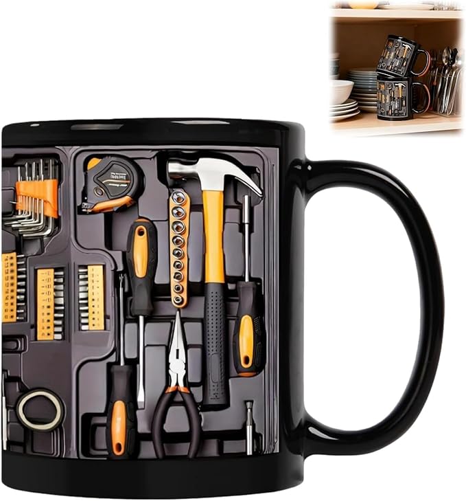 Amazon.com: Mechanic Toolbox Mug - Tool Kit Coffee Cup for Men, 11oz ...