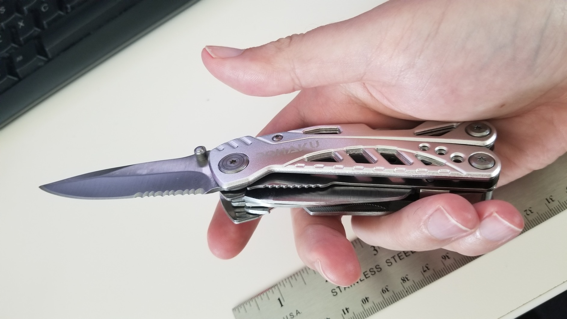 $5/mo - Finance Multitool Knife, Pohaku 13 in 1 Pocket Multitool, Multi ...