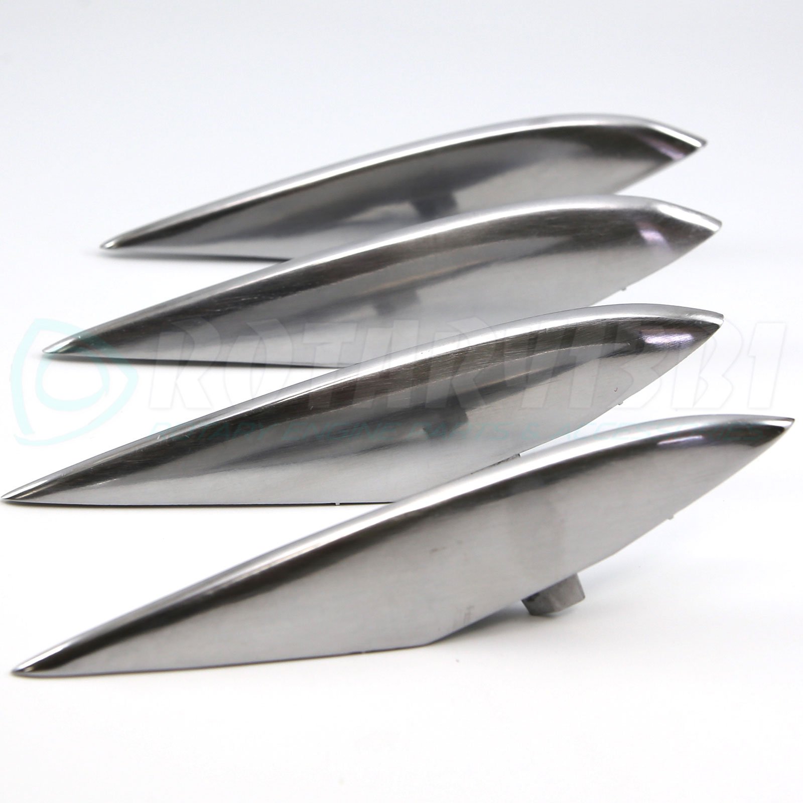 Amazon.com: Rotary13B1 Aluminum RX-8 Fender Strakes - Polished Finish ...