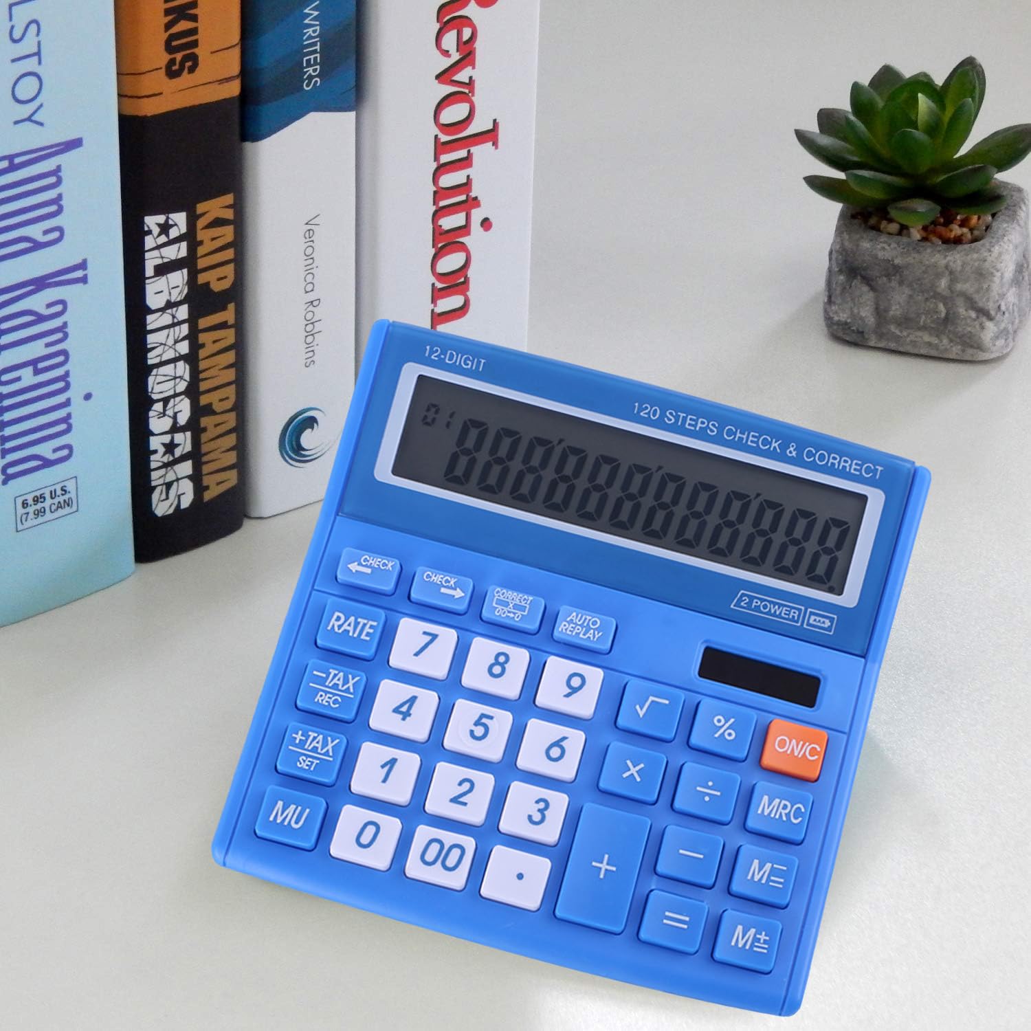 Amazon.com : Desktop Calculator Basic Office Desk Calculator 12 Digit ...