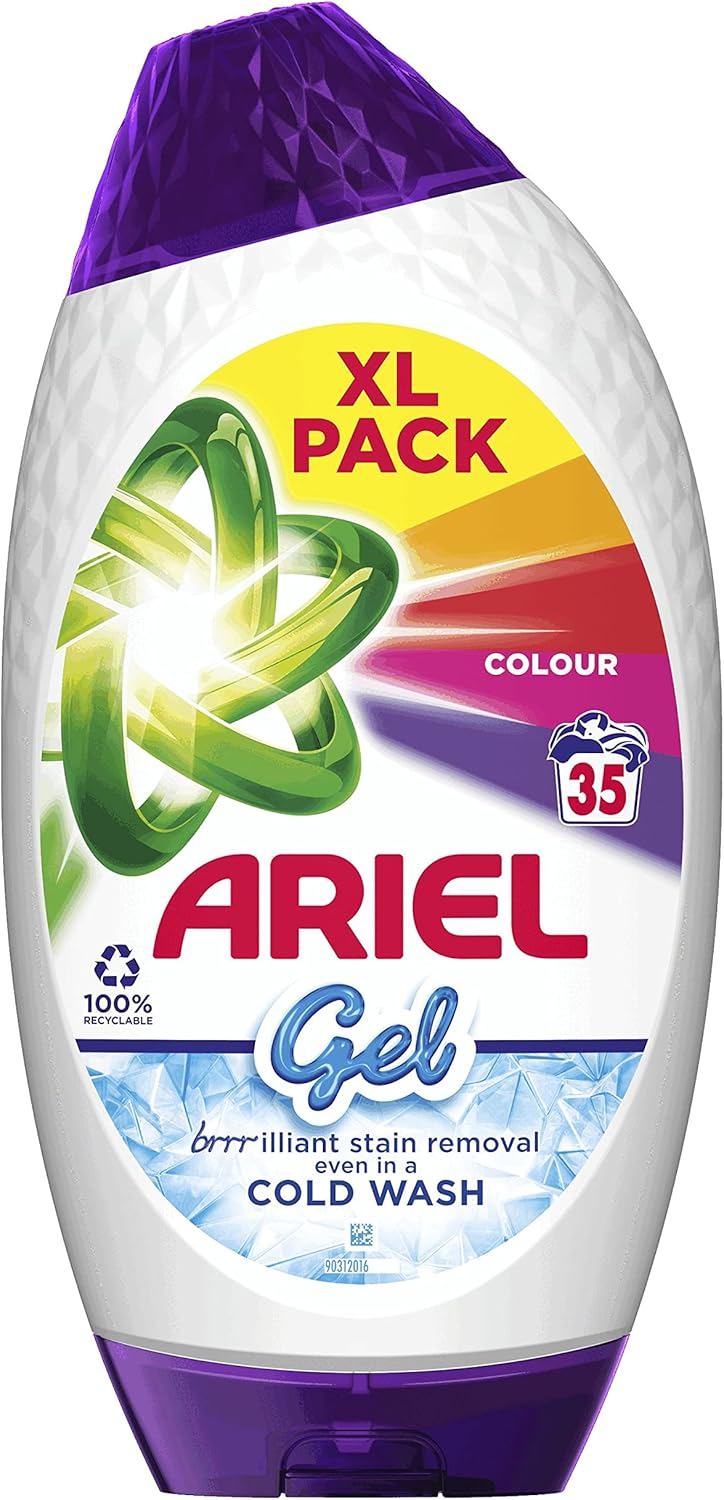 Ariel Washing Liquid Laundry Detergent Colour Gel 1.47L, 35 Washes ...