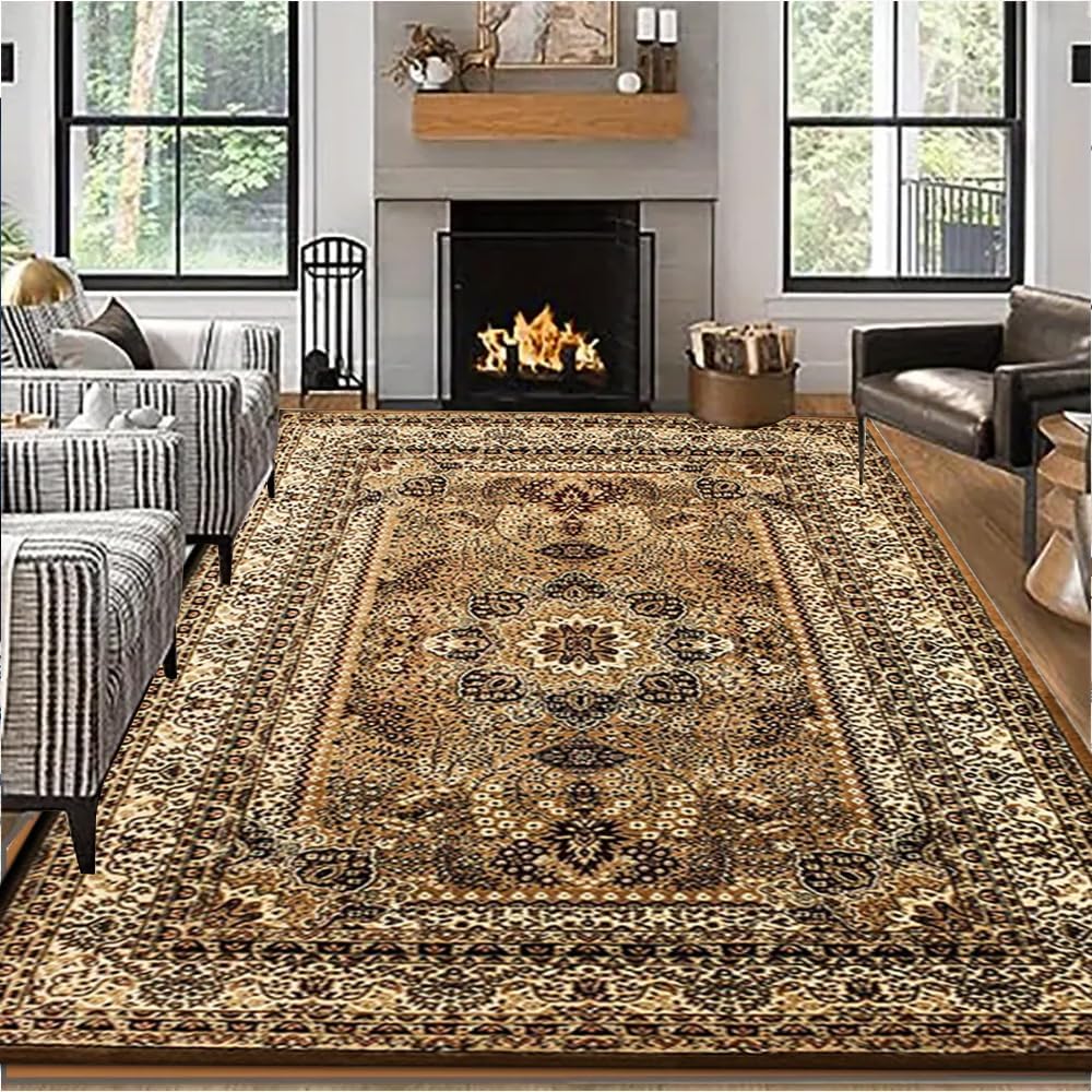 Rugs Inn Marrakesh Rug – Traditional Low Profile Vintage Design Extra ...