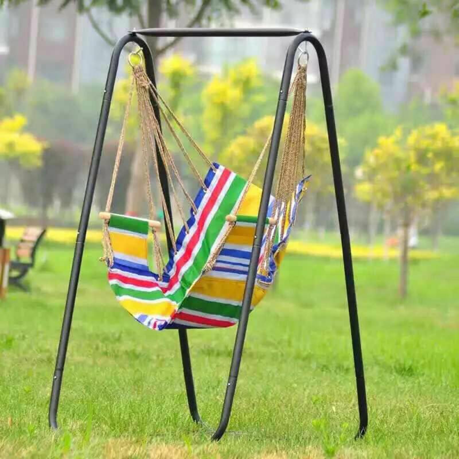 Amazon.com : Hesitroad Hammock Chair Stand,A-Shaped Heavy-Duty Swing ...