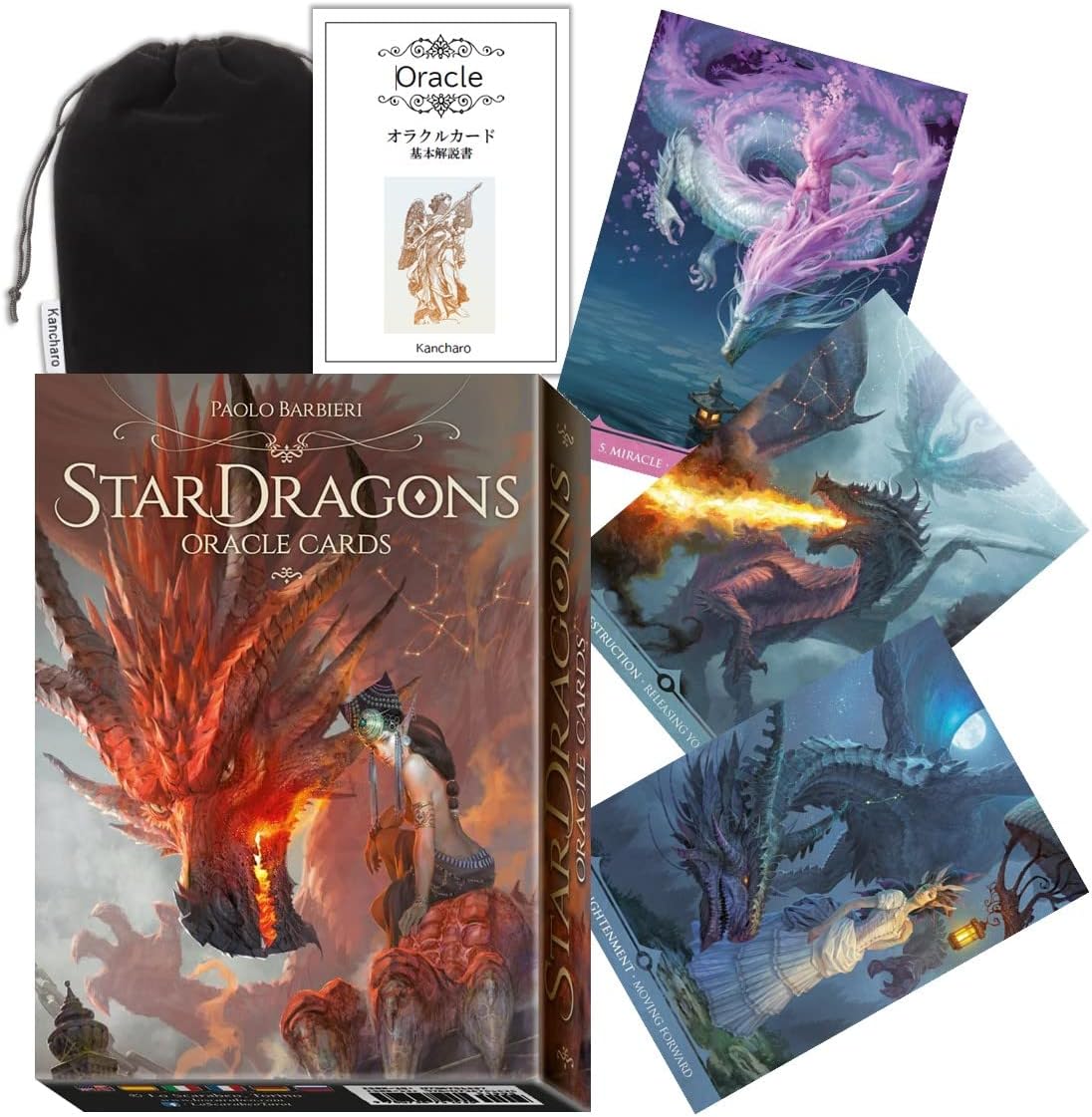Amazon.co.jp: Kancharo オラクルカード 33 枚 タロット占い【スタードラゴンズ オラクル カード ...