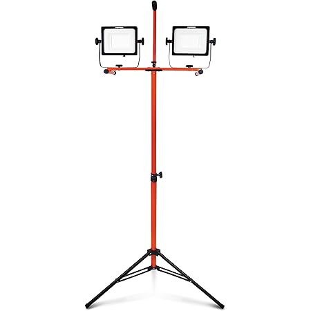 Designers Edge L14SLED 1000-Watt Twin-Head Adjustable Work Light with ...