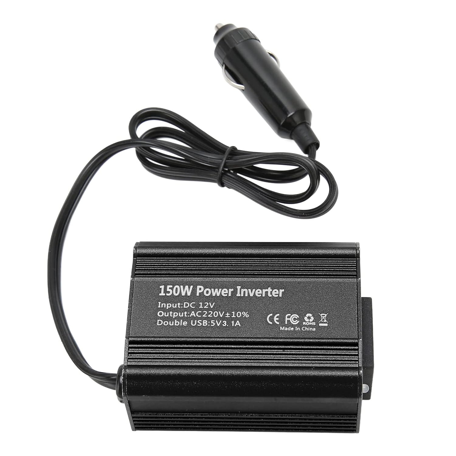 Wedinard Car Power Inverter, Overload Protection 12V DC to 220V AC ...