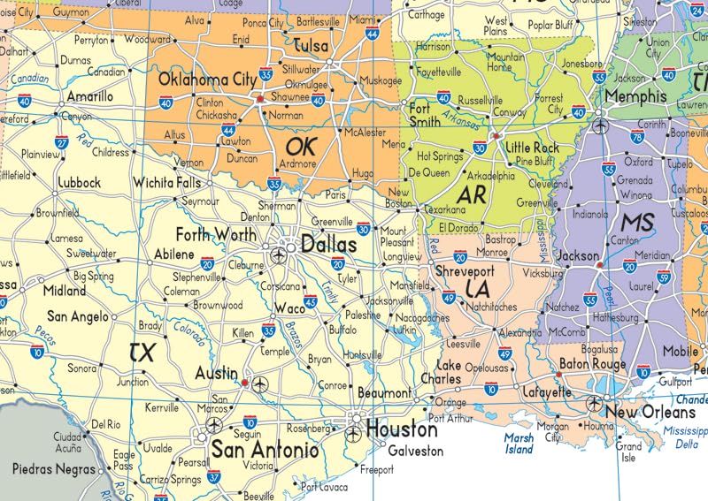 Paper Usa Map 24x36 United States, USA, US Premier Wall Map Paper