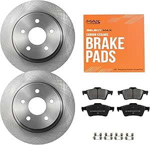 Max Advanced Brakes Rear Brake Kit Compatible With 2013 2014 2015 2016 2017 2018 Ford Escape ...