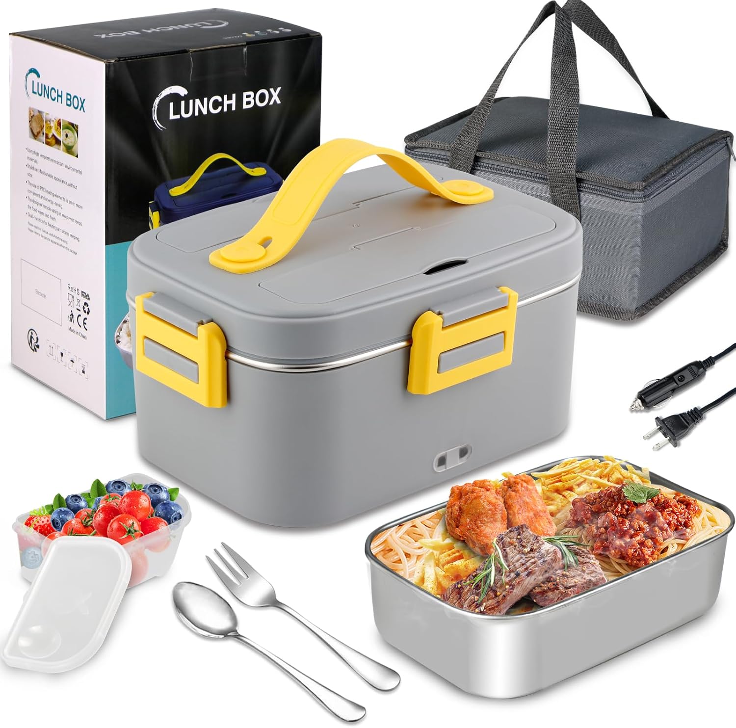 Amazon.com: kwkwoice® 90W Maximum Power Electric Lunch Box for Adults 1 ...