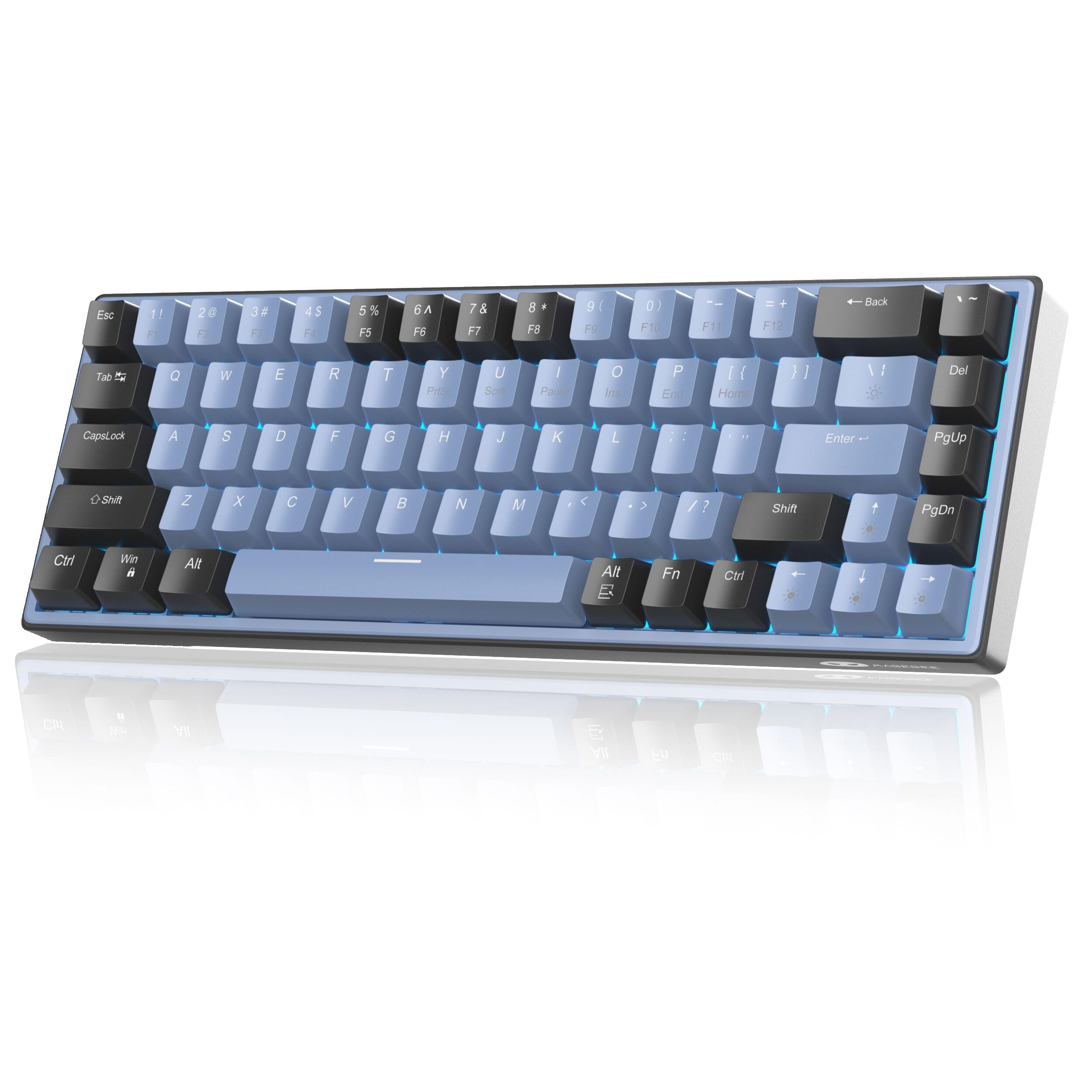 Magegee 60 Mechanical Gaming Keyboard 68 Keys Compact Blue Led ...