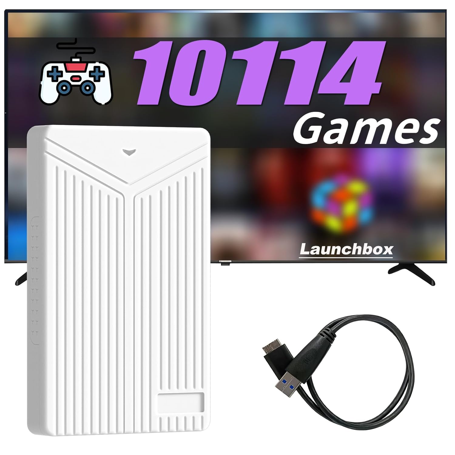 Amazon.com: 4T Retro Game Console HDD with Launchbox Game System ...