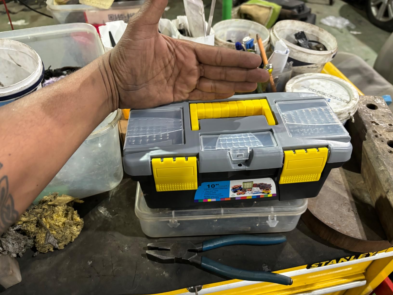 Toriox Plastic Multipurpose Carry to Hardware Storage Toolbox Organizer ...