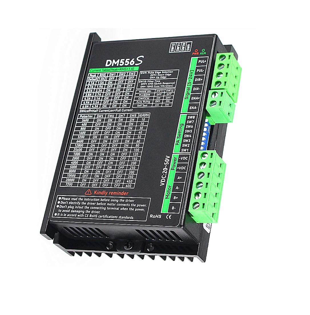 CNCTOPBAOS CNC Digital Stepper Motor Driver,DM556S 2-Phase Hybrid ...