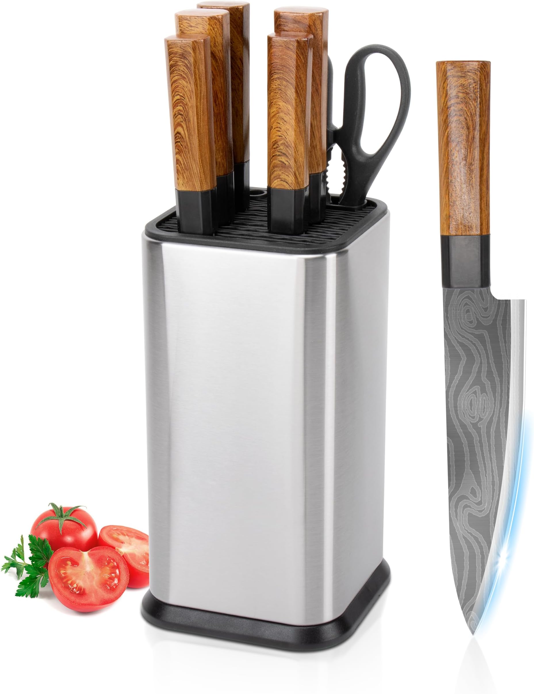 Amazon.com: Knife Set, Little Cook 13 PCS Kitchen knife set, German ...