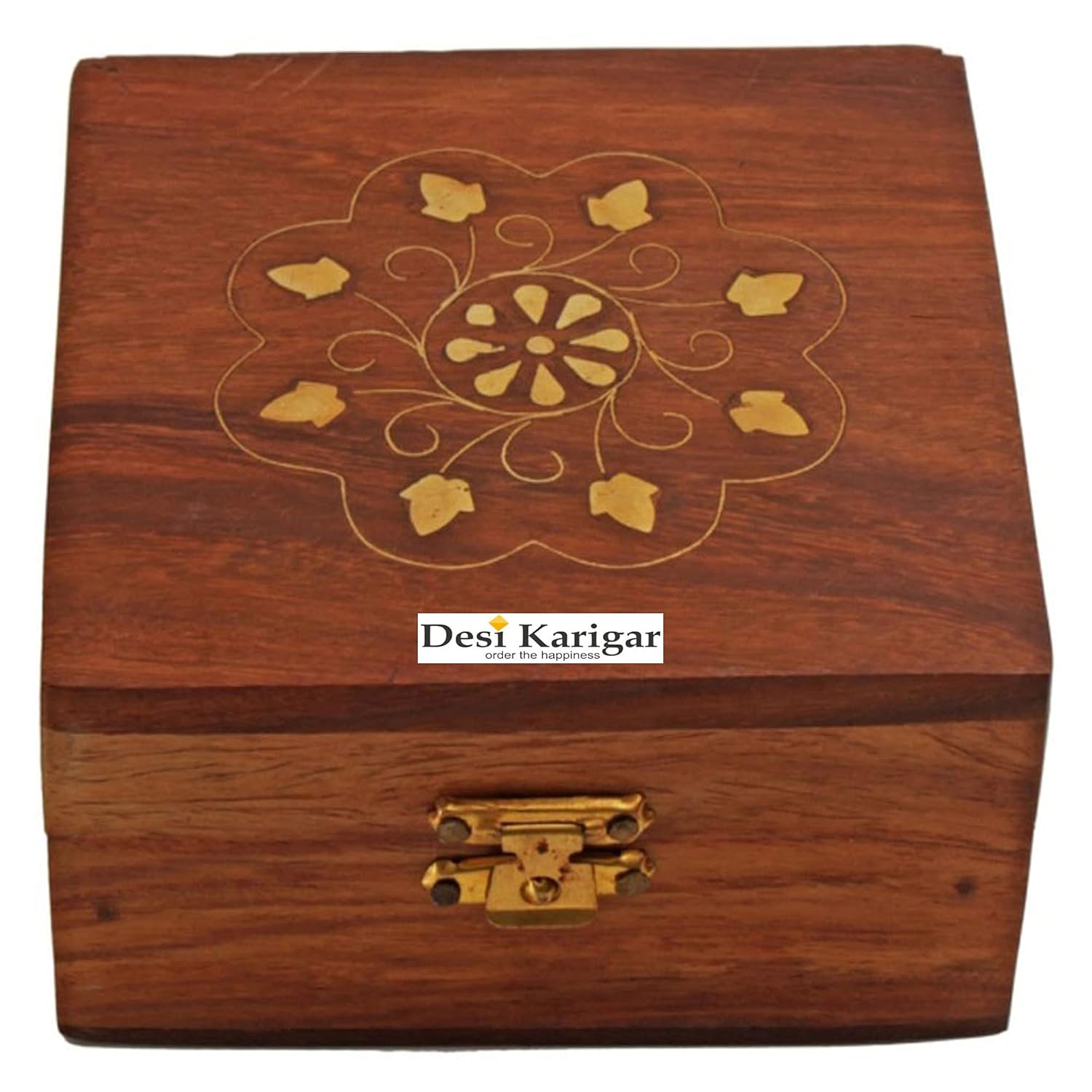 Desi Karigar Wooden Jewellery Box : Amazon.in: Home & Kitchen