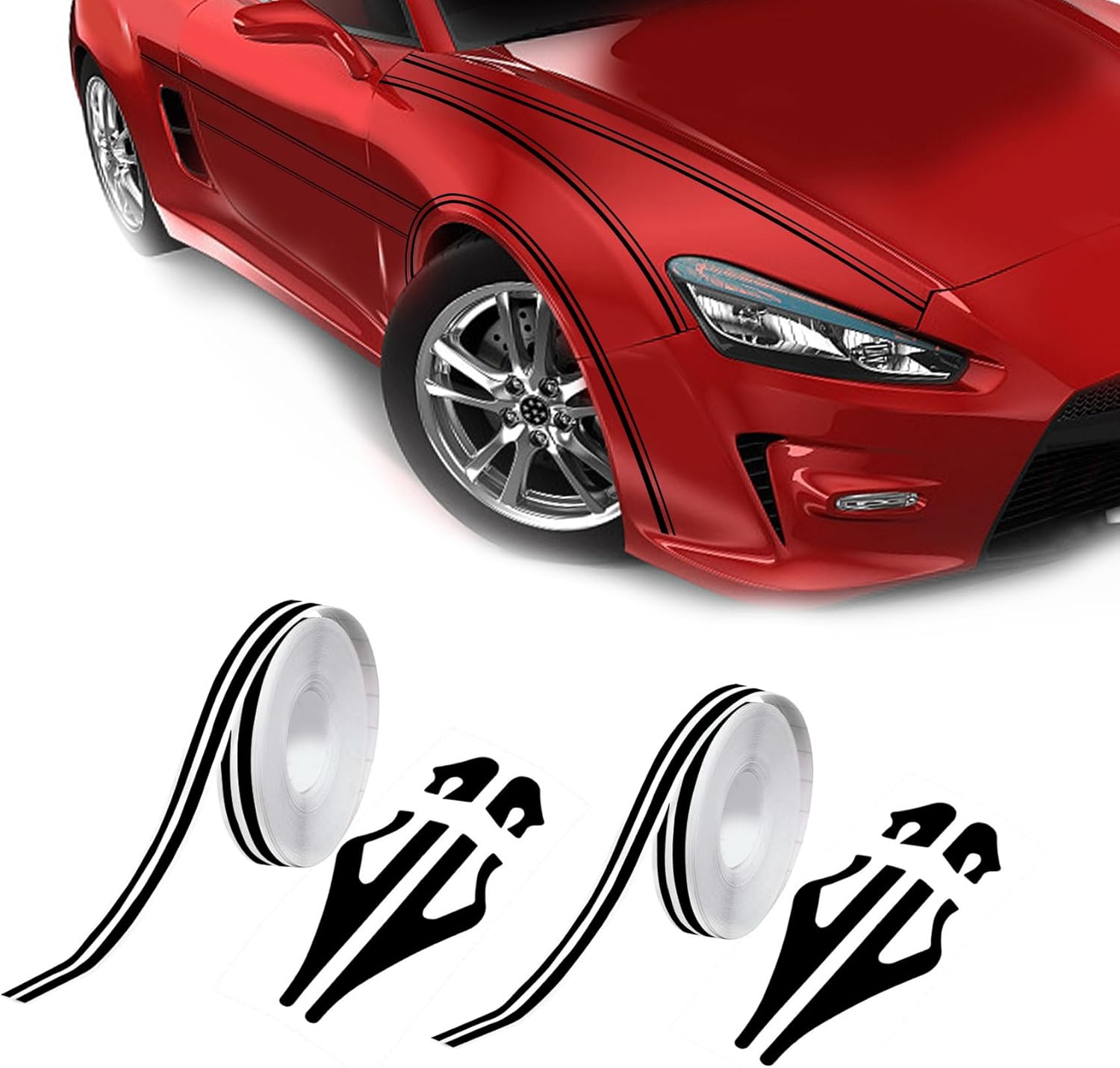 Amazon.com: WINUERK 2Rolls×32Ft Car Vinyl Pinstriping Tape Stripe Decal ...