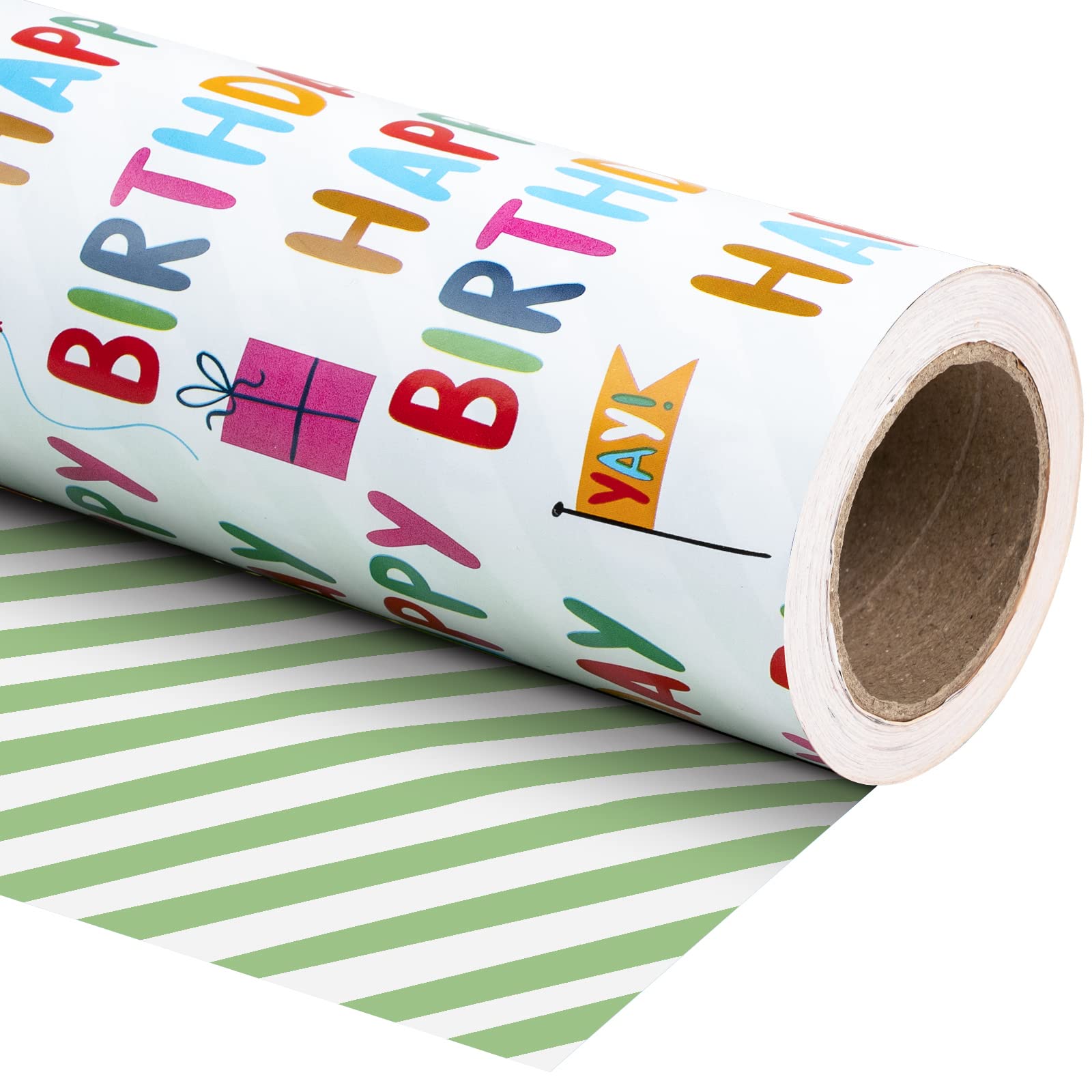 Snapklik.com : WRAPAHOLIC 30 Inch Jumbo Reversible Birthday Wrapping ...