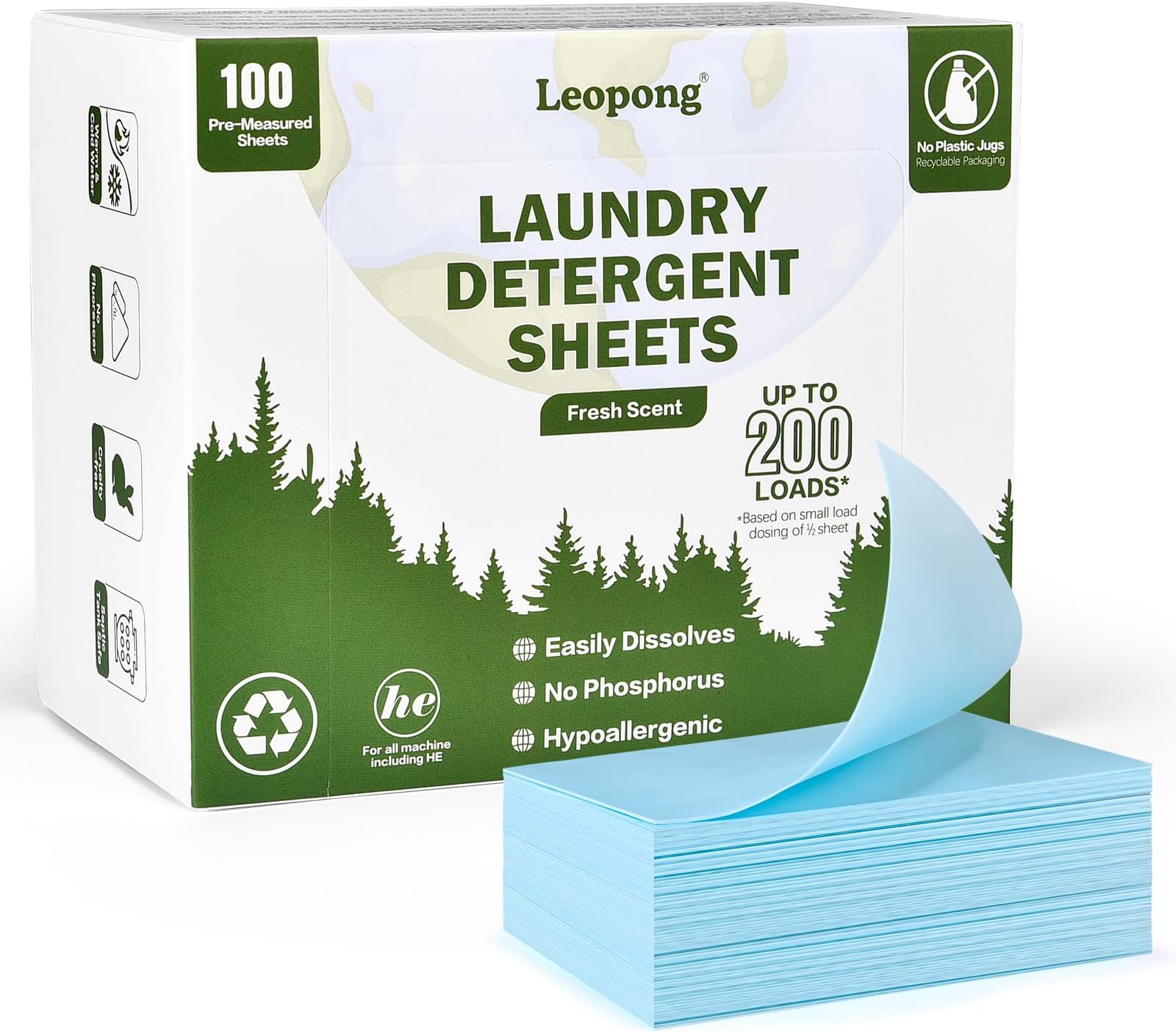 Amazon.com: Wenge Laundry Detergent Sheets Eco-Friendly 240 Sheets No ...