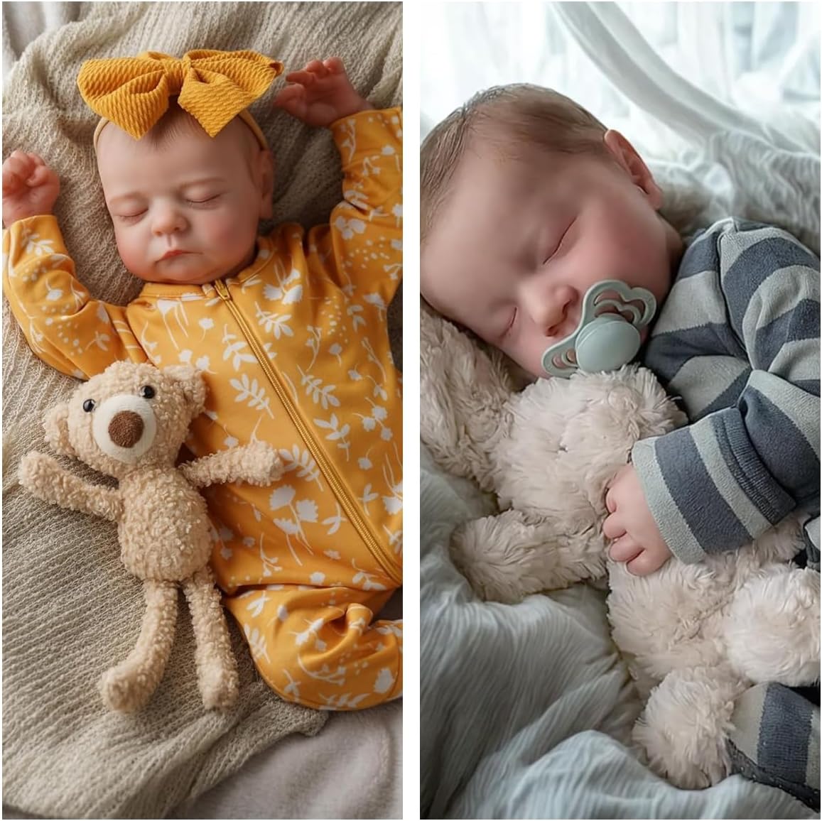 Amazon.com: ADFO Reborn Baby Dolls 2pcs : Toys & Games