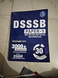DSSSB PAPER-1 (GENERAL PAPER) 30-PRACTICE SETS FOR PRT | TGT | PGT ...