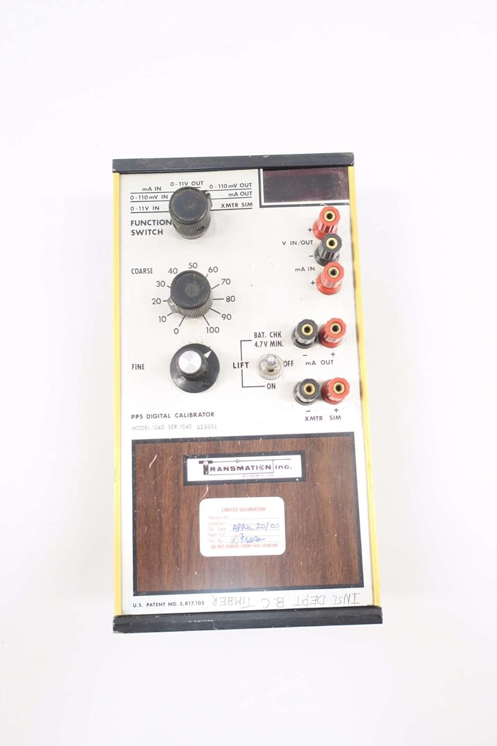 Amazon.com: TRANSMATION 1040 PPS DIGITAL CALIBRATOR D557883 ...