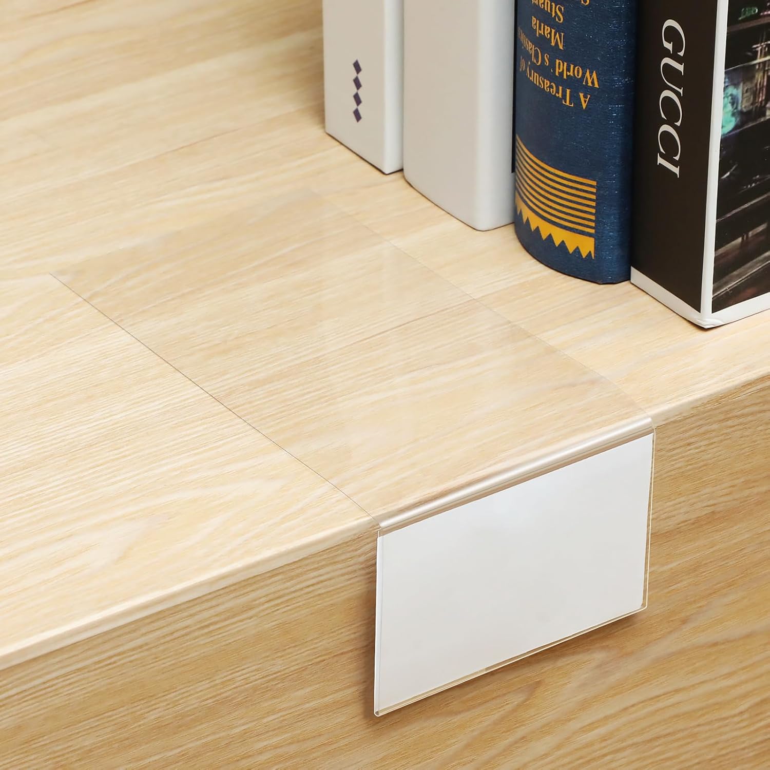 15 Pieces Moveable Shelf Label Holders Clear Shelves Tags Moveable ...