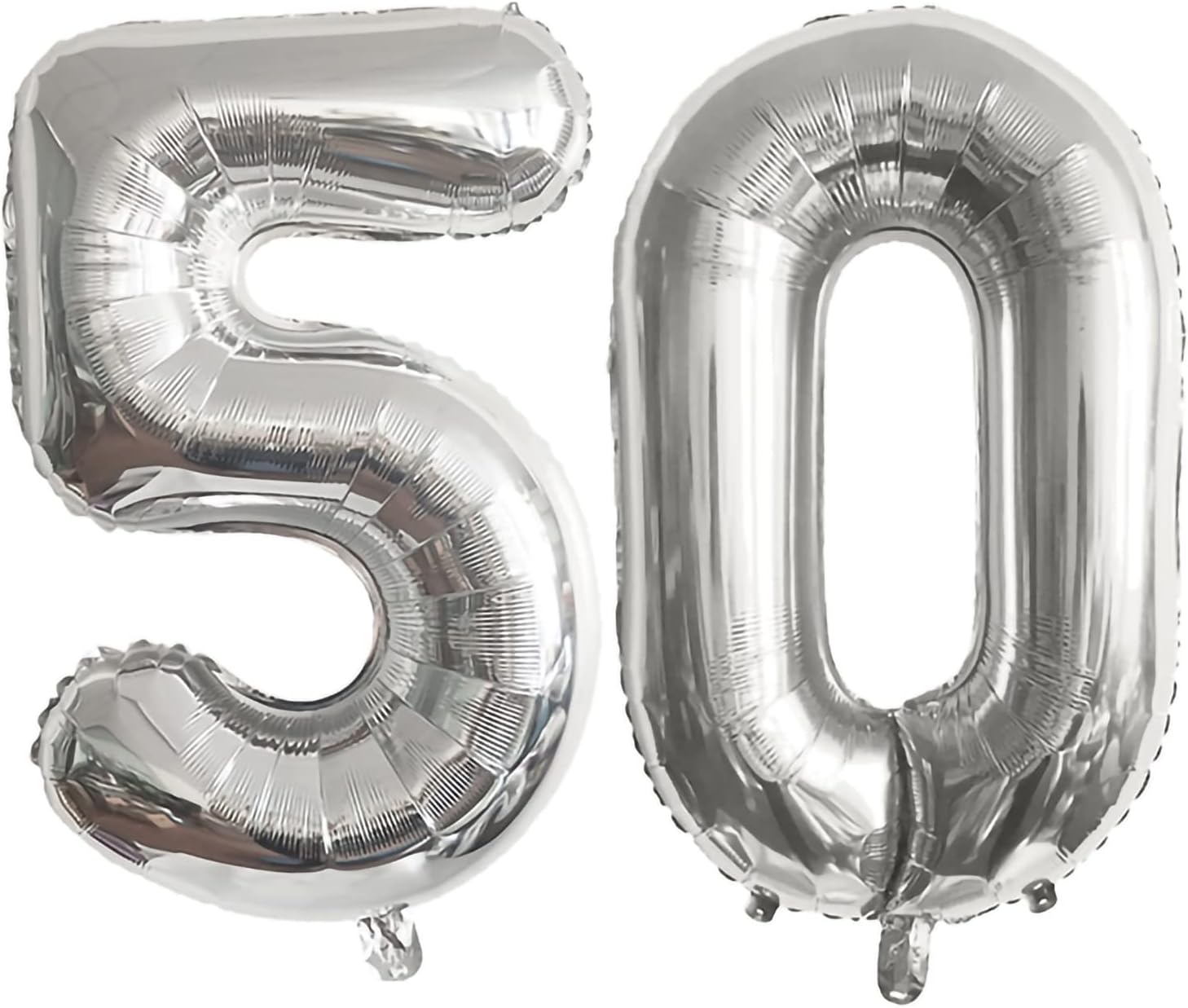 Amazon.com: ESHILP 40 Inch Number Balloon Foil Balloon Number 50 Jumbo ...