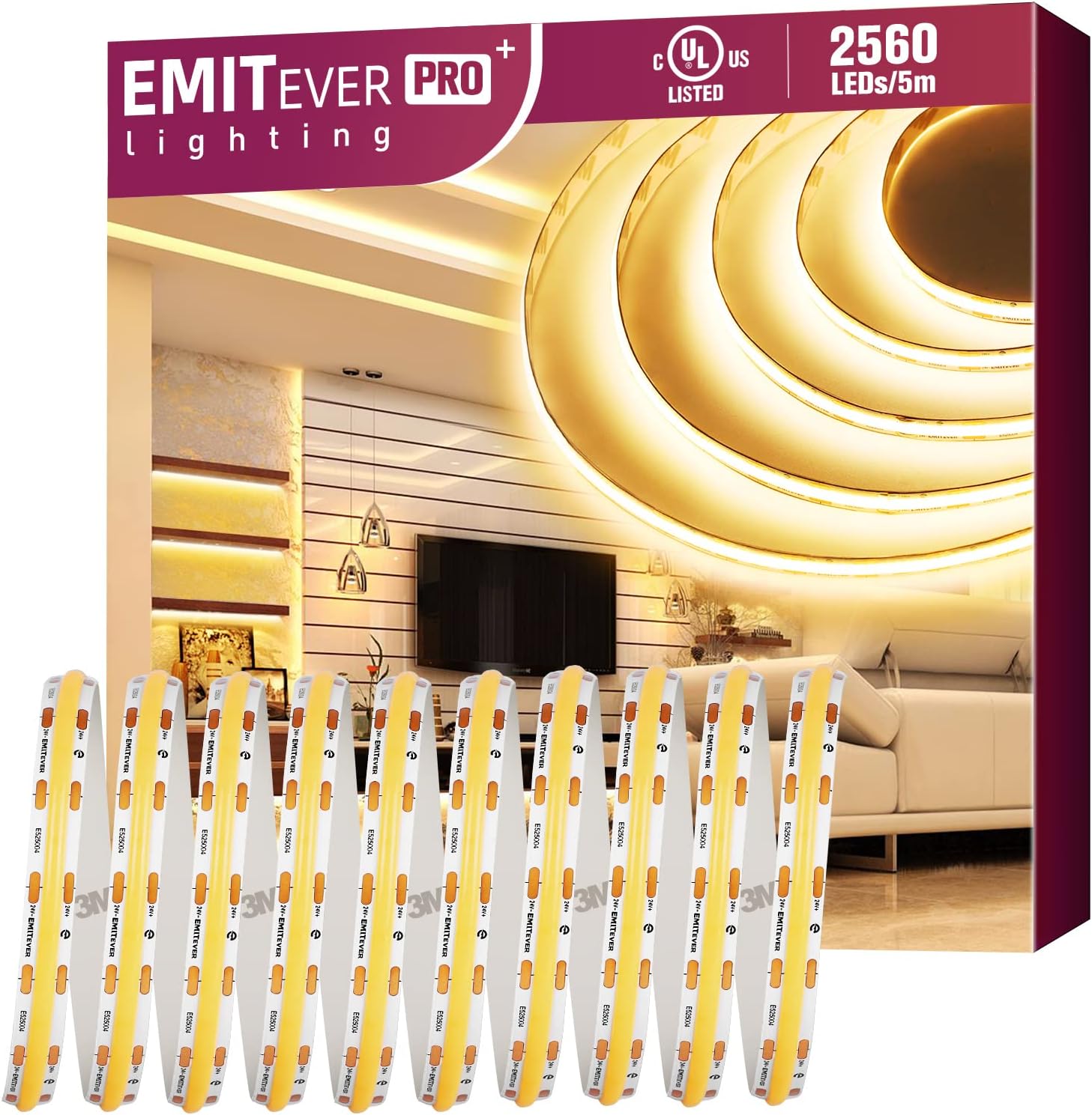 EMITEVER COB LED Strip Lights Warm White, 3000K Tape Philippines | Ubuy
