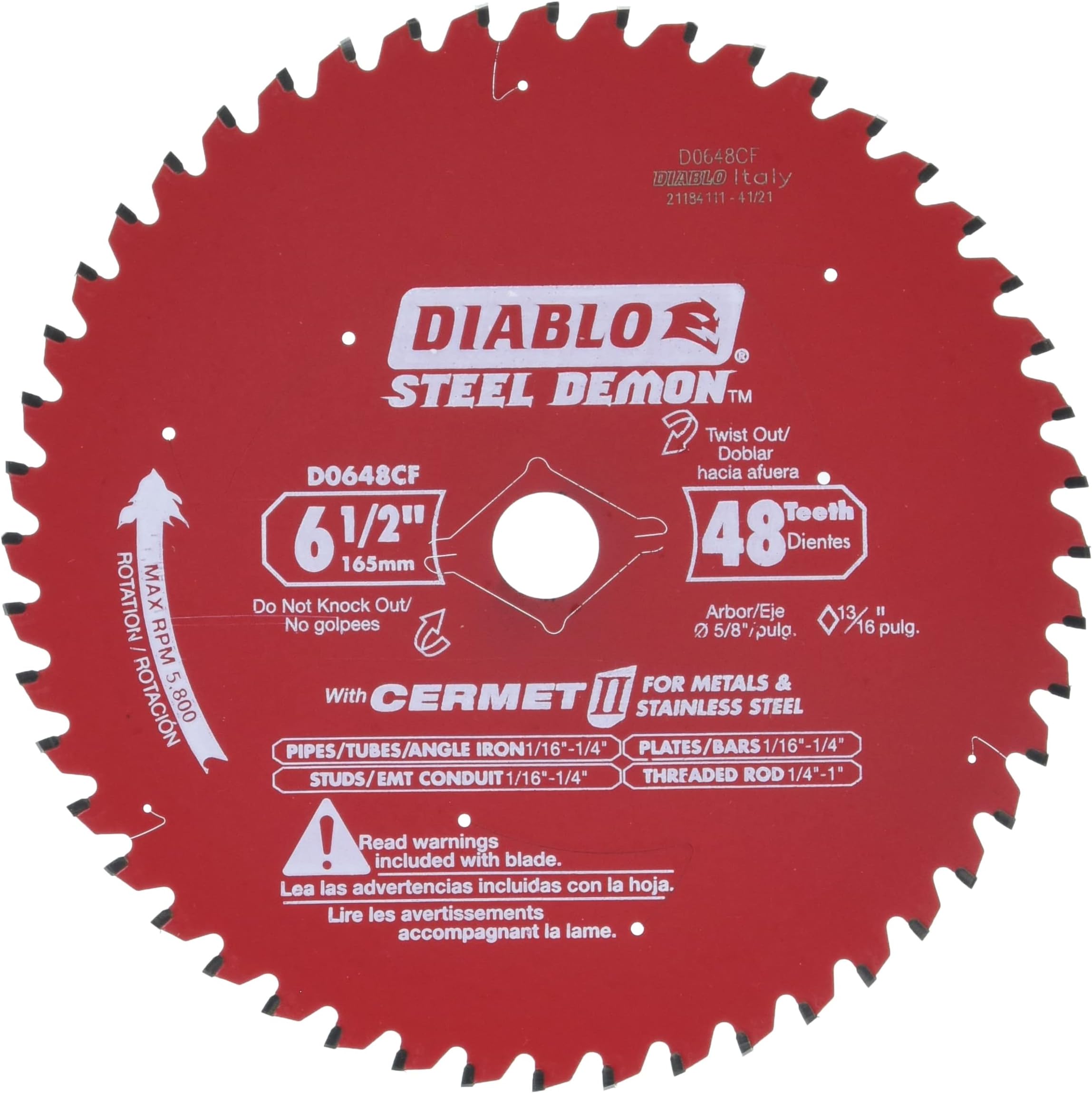 DEWALT Circular Saw Blade, 6 1/2 Inch, 36 Tooth, Aluminum Cutting ...